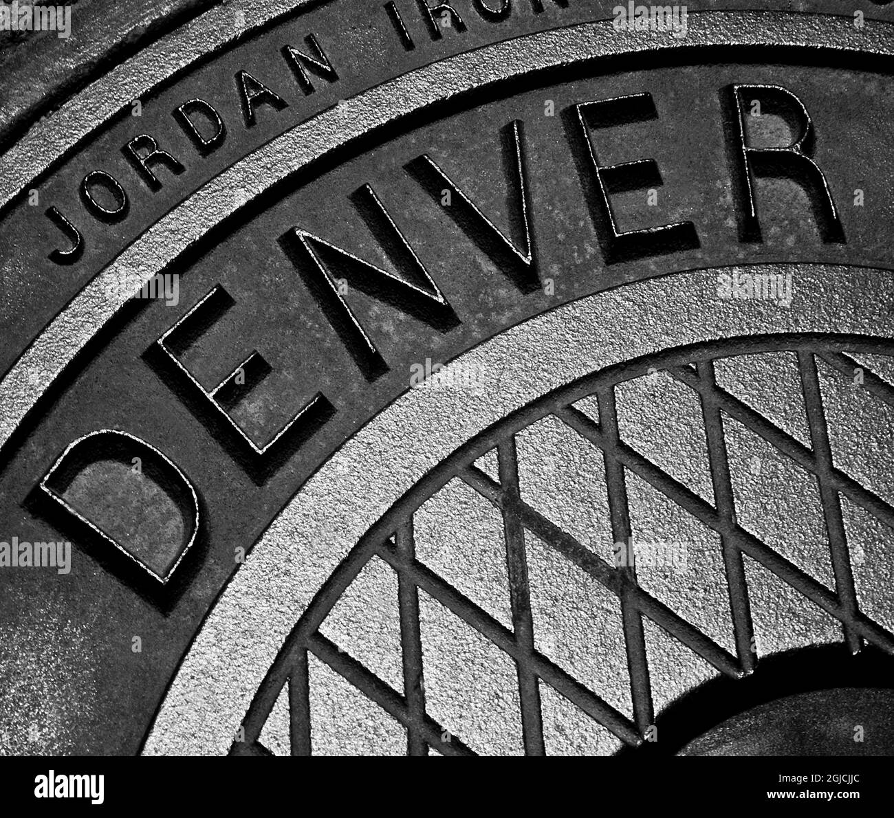 Denver, Colorado manhole cover Stock Photo - Alamy