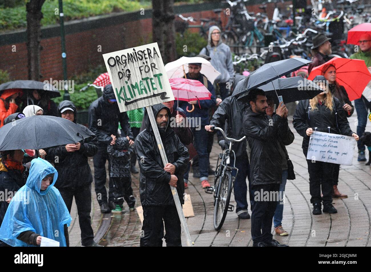 MALM'O 20190927 Climate demonstration outside the City Hall in Malmo ...