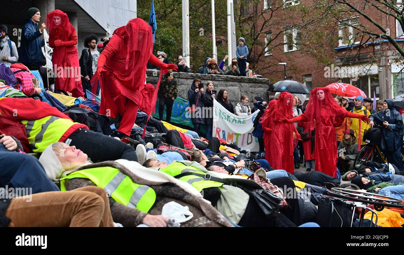 MALM'O 20190927 Climate demonstration outside the City Hall in Malmo ...