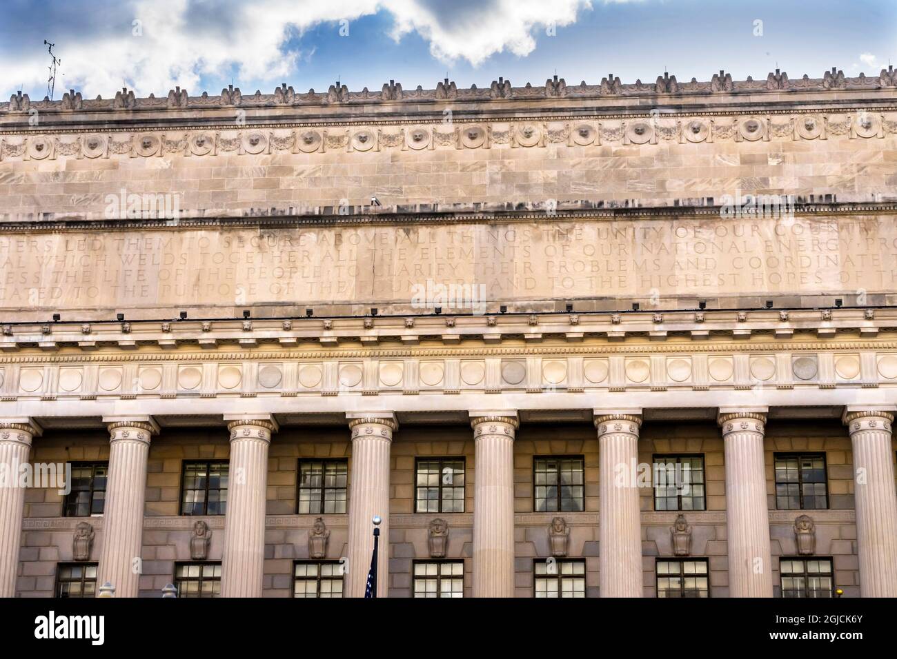Main entrance Herbert Hoover Building Commerce Department, 14th Street ...
