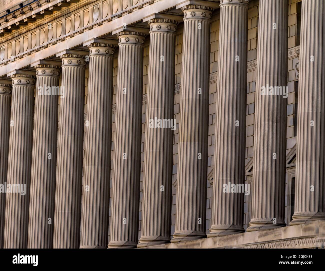 Columns Herbert Hoover Building Commerce Department, Washington DC ...