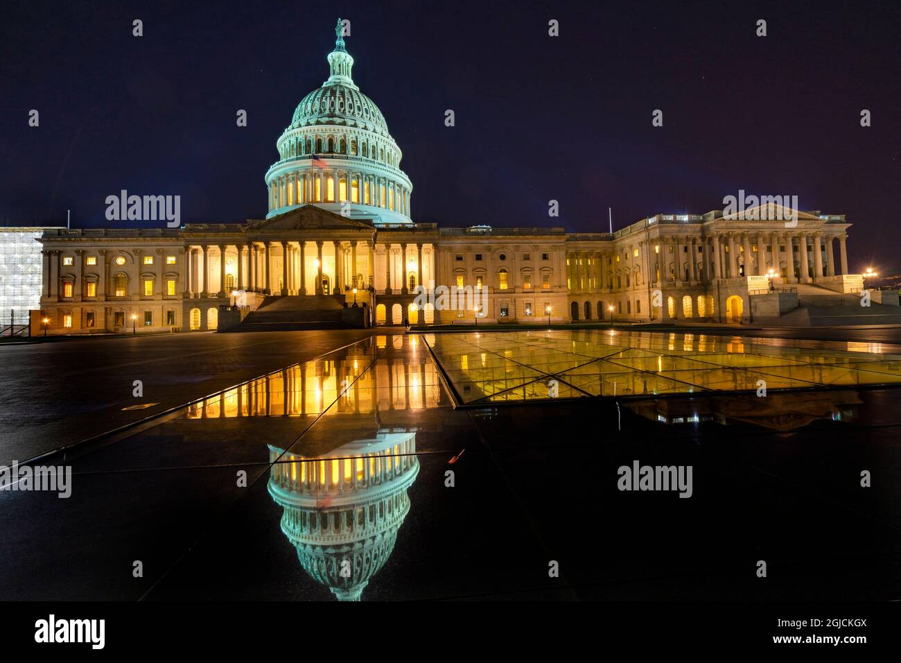 Reflection US Capitol North Side Congress House Representatives Senate ...