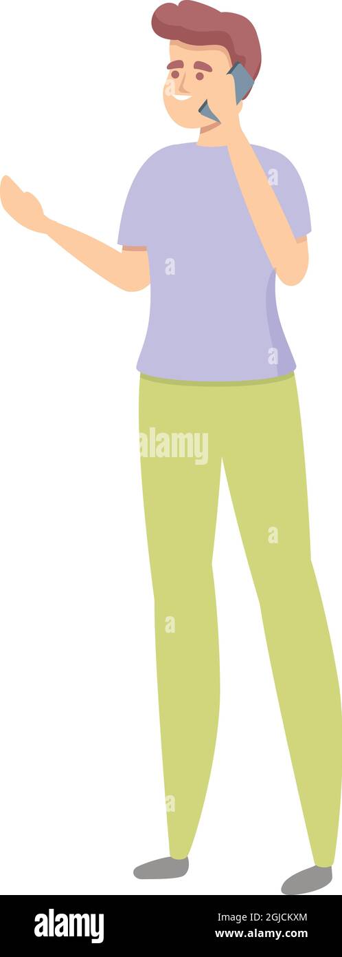 Ordering call icon cartoon vector. Phone order. Online delivery Stock ...