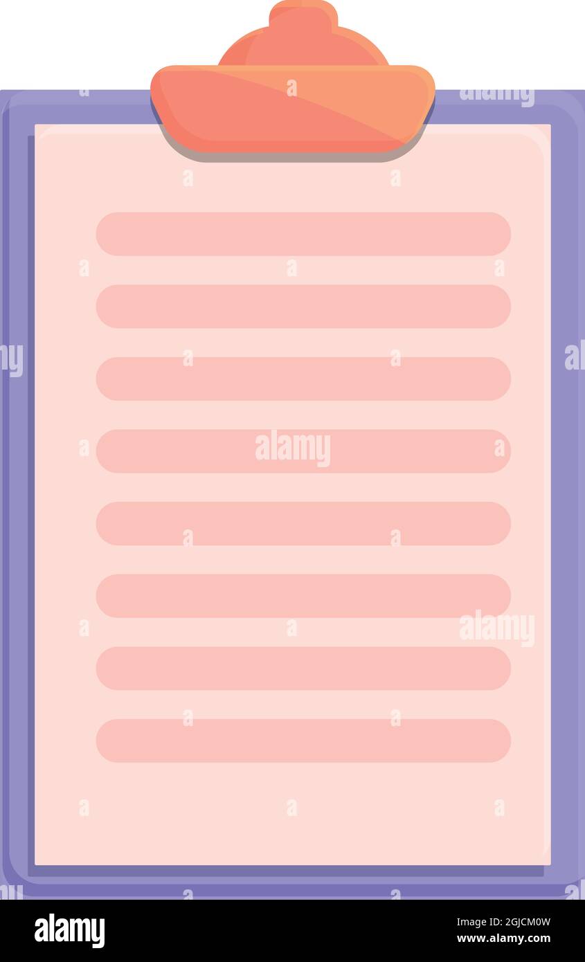 Order checklist icon cartoon vector. Delivery list. Courier service ...