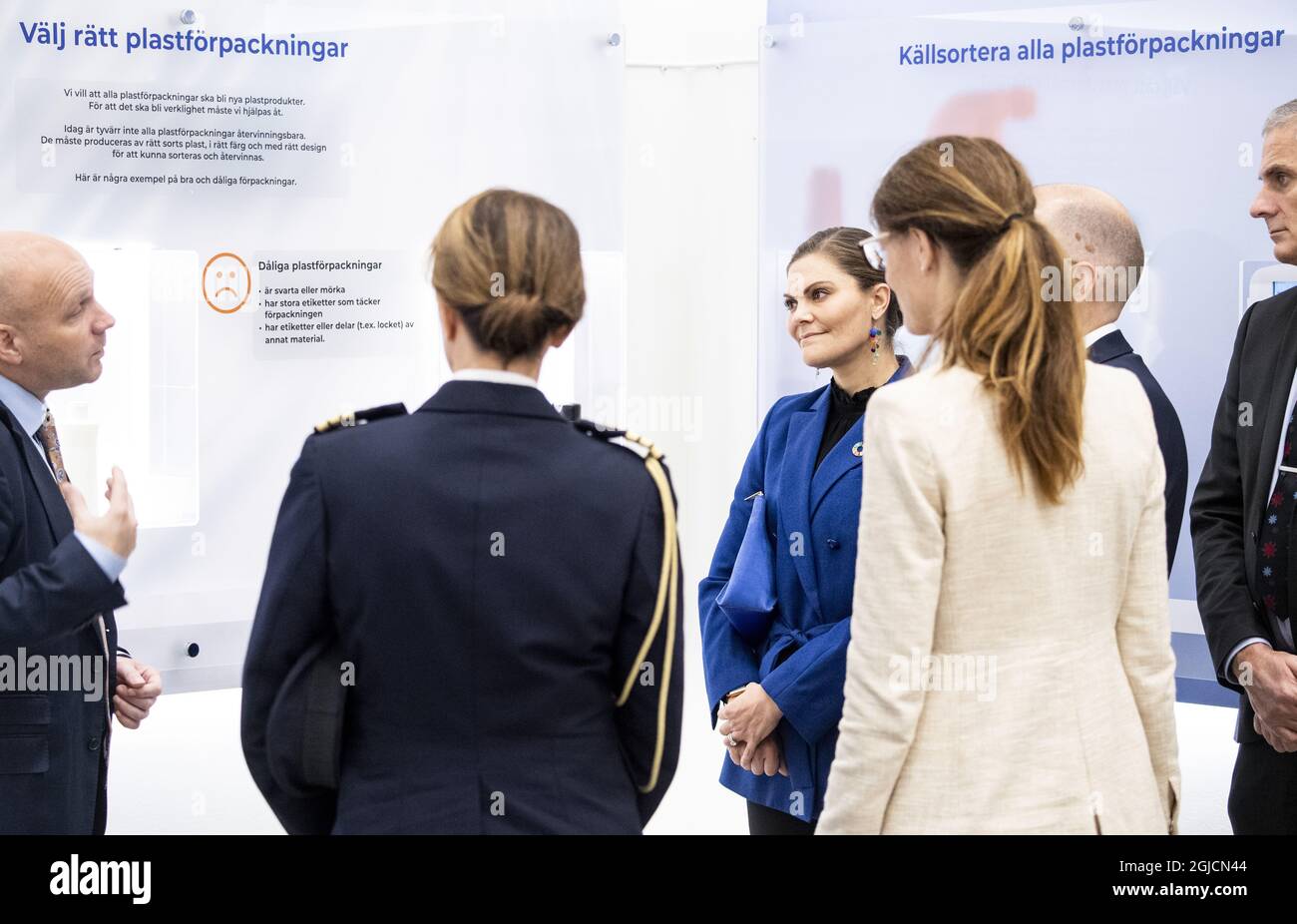 Crown Princess Victoria during her visit to the Swedish Plastic ...