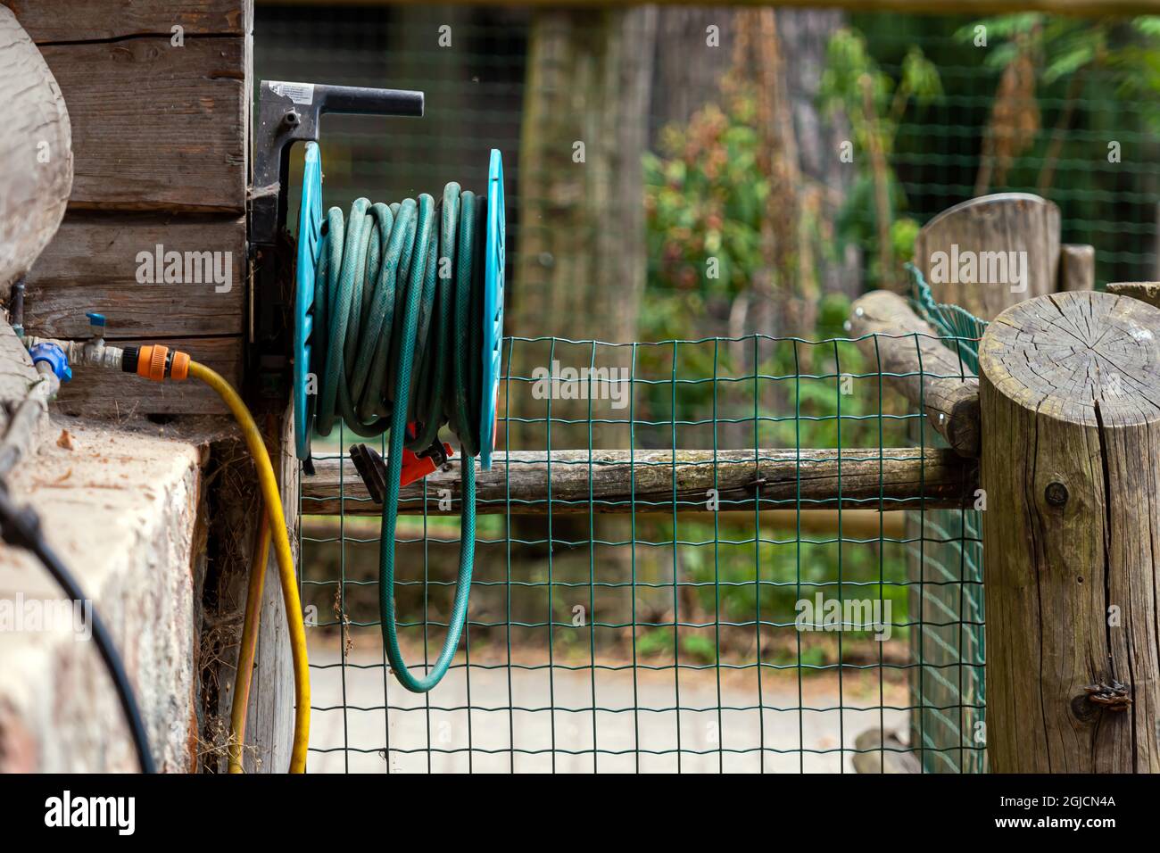 Portable hose reel hi-res stock photography and images - Alamy