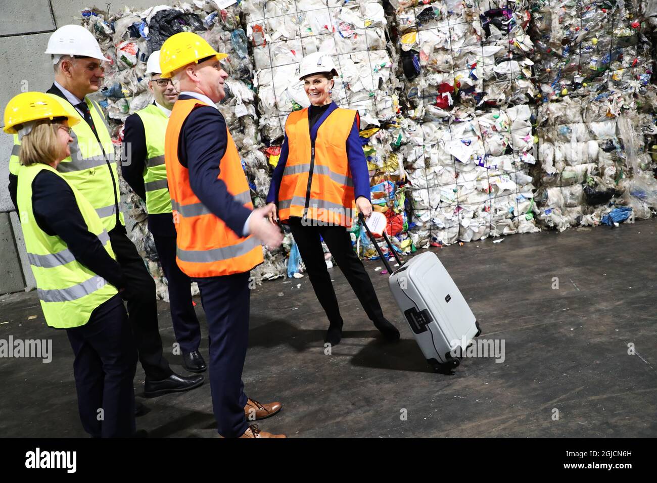 Crown Princess Victoria during her visit to the Swedish Plastic ...