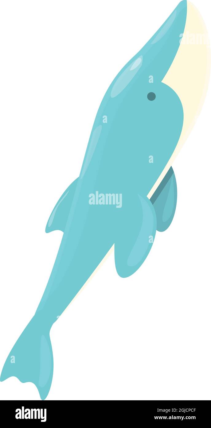 Dolphin circus icon cartoon vector. Fish show. Marine aquarium Stock ...