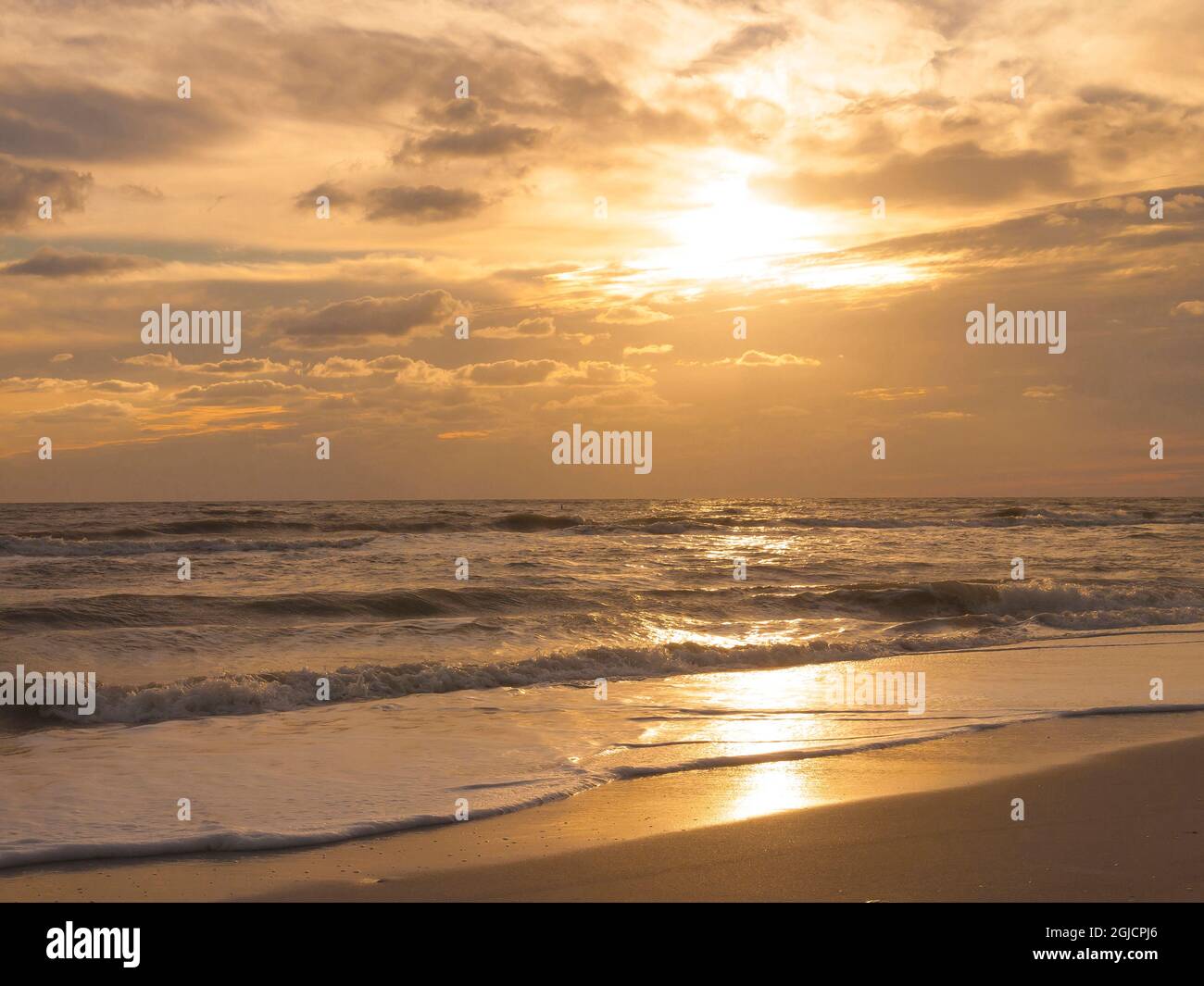 Sunset on Sanibel Island, Florida, USA Stock Photo - Alamy