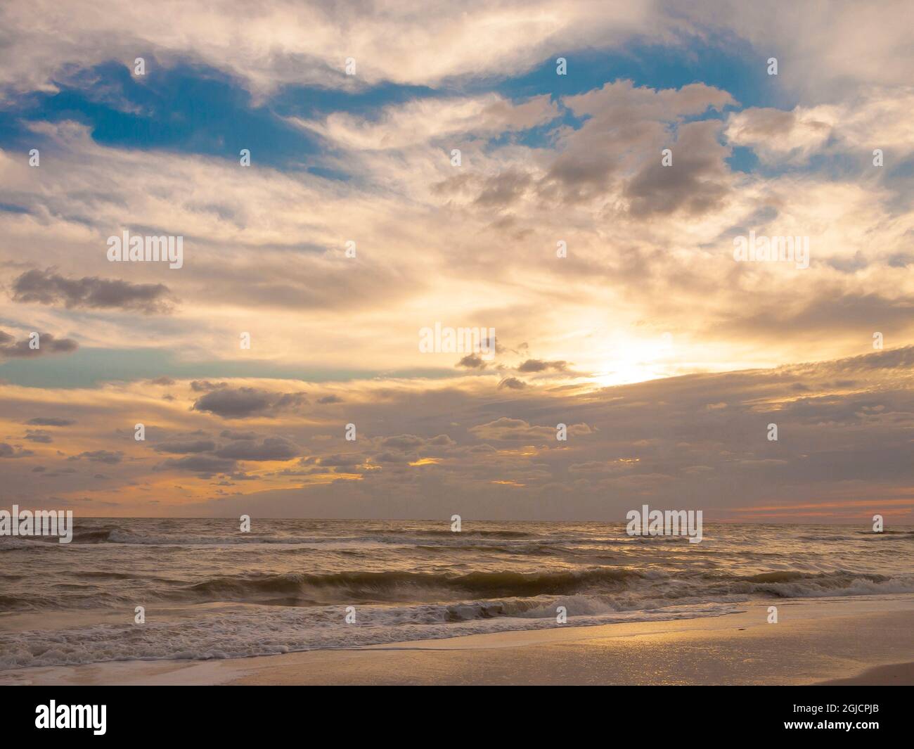 Sunset on Sanibel Island, Florida, USA Stock Photo - Alamy