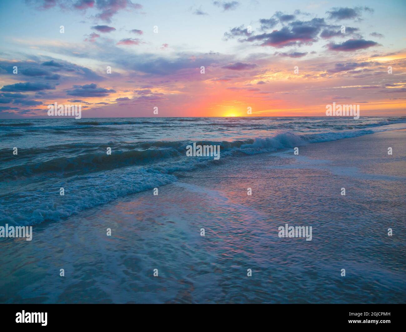 Sunset on Sanibel Island, Florida, USA Stock Photo - Alamy