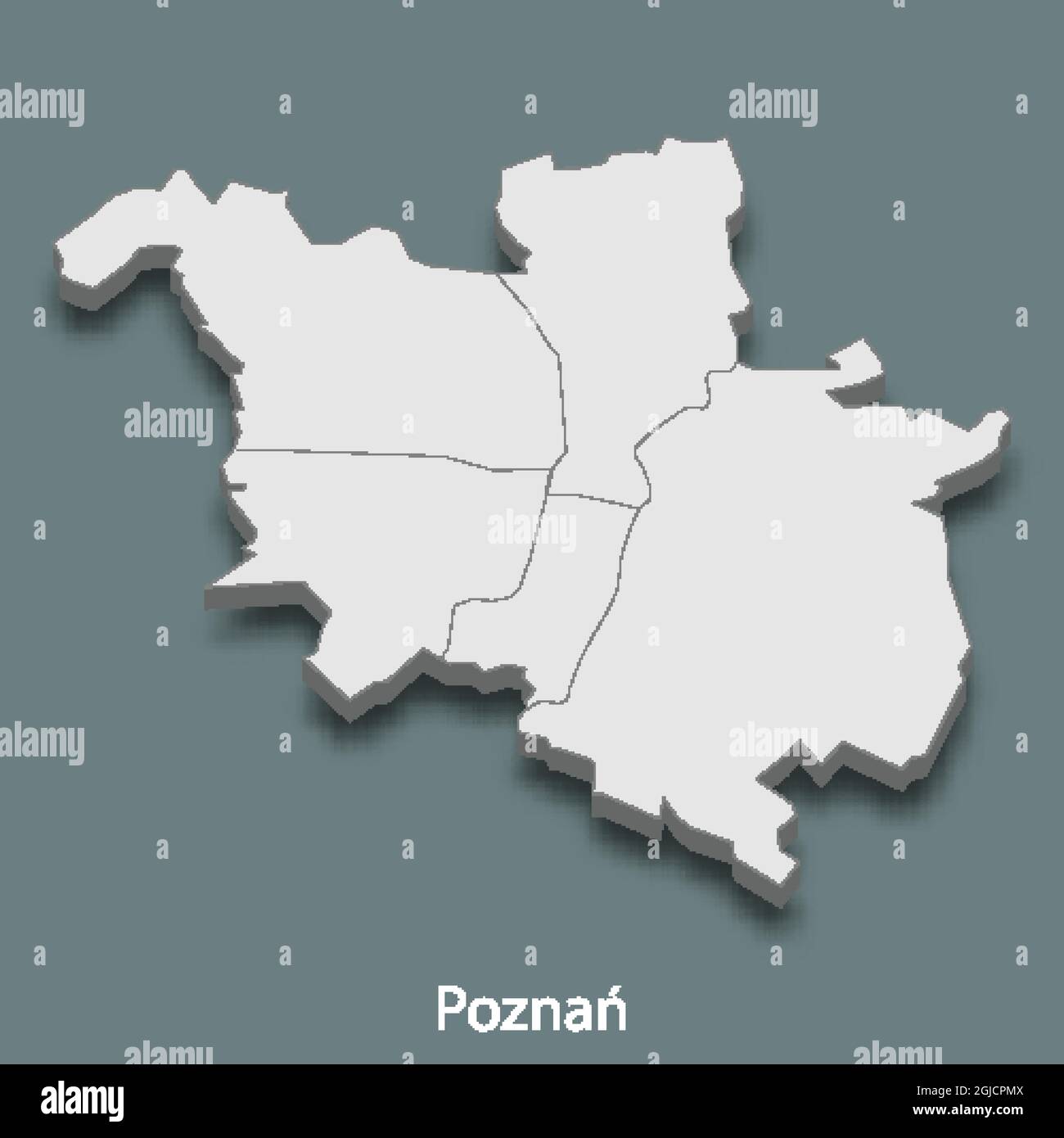 Poznan city map hi-res stock photography and images - Alamy