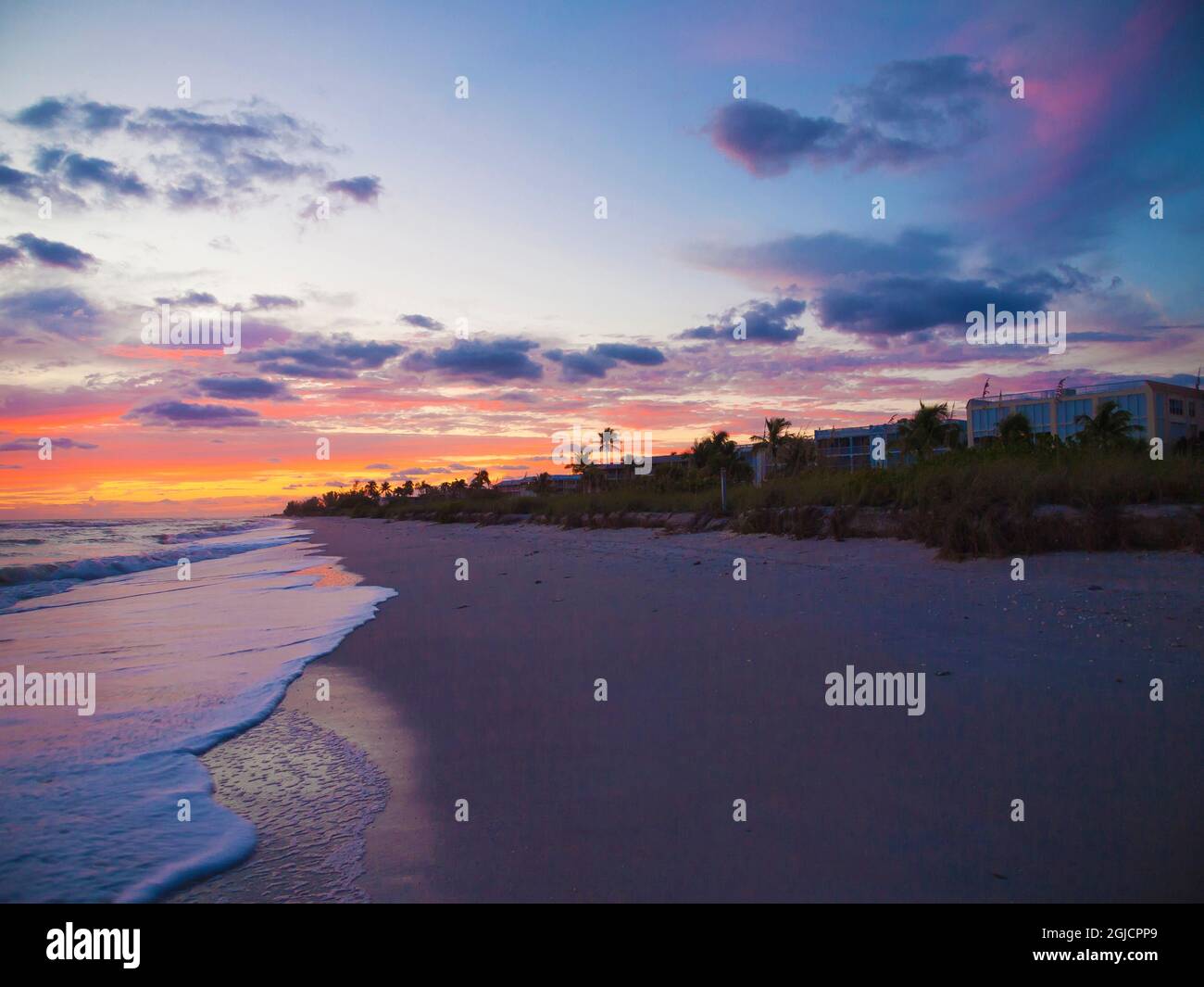 Sunset on Sanibel Island, Florida, USA Stock Photo - Alamy