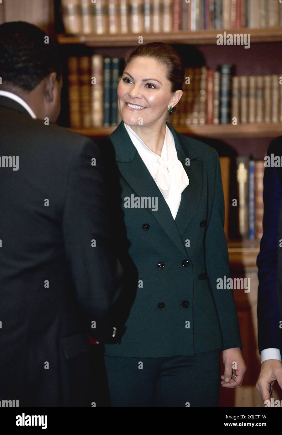 Crown Princess Victoria during a Round table on Artificial Intelligence ...
