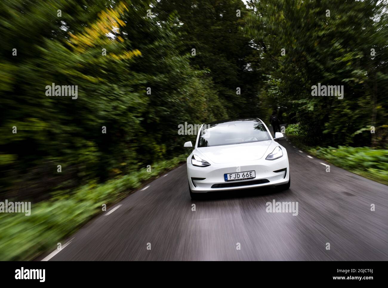 Tesla Model 3 Long Range vehicle communication road street transport ...