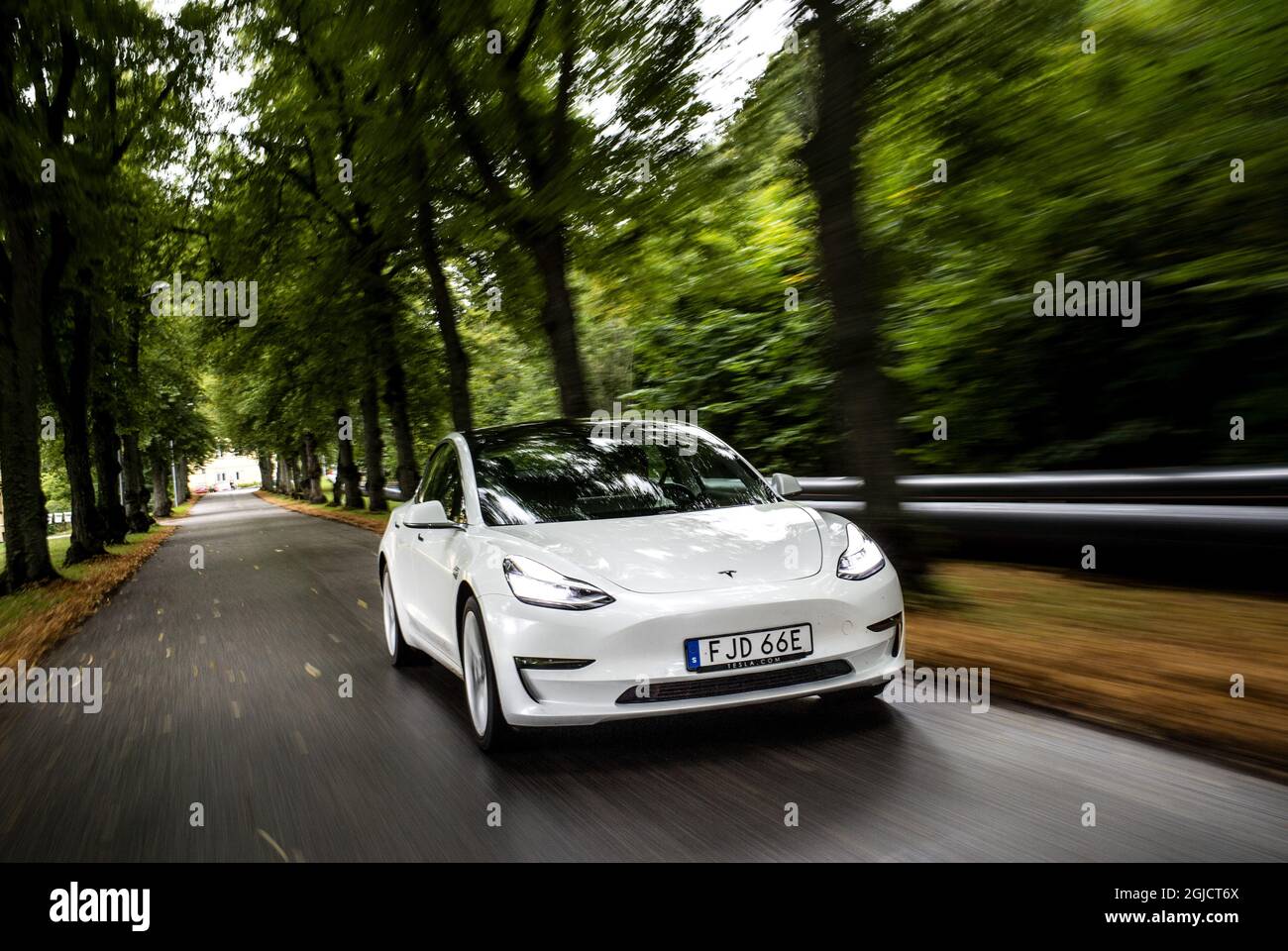 Tesla Model 3 Long Range vehicle communication road street transport ...