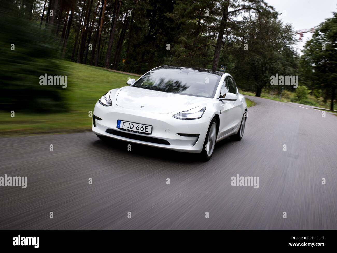 Tesla Model 3 Long Range vehicle communication road street transport ...