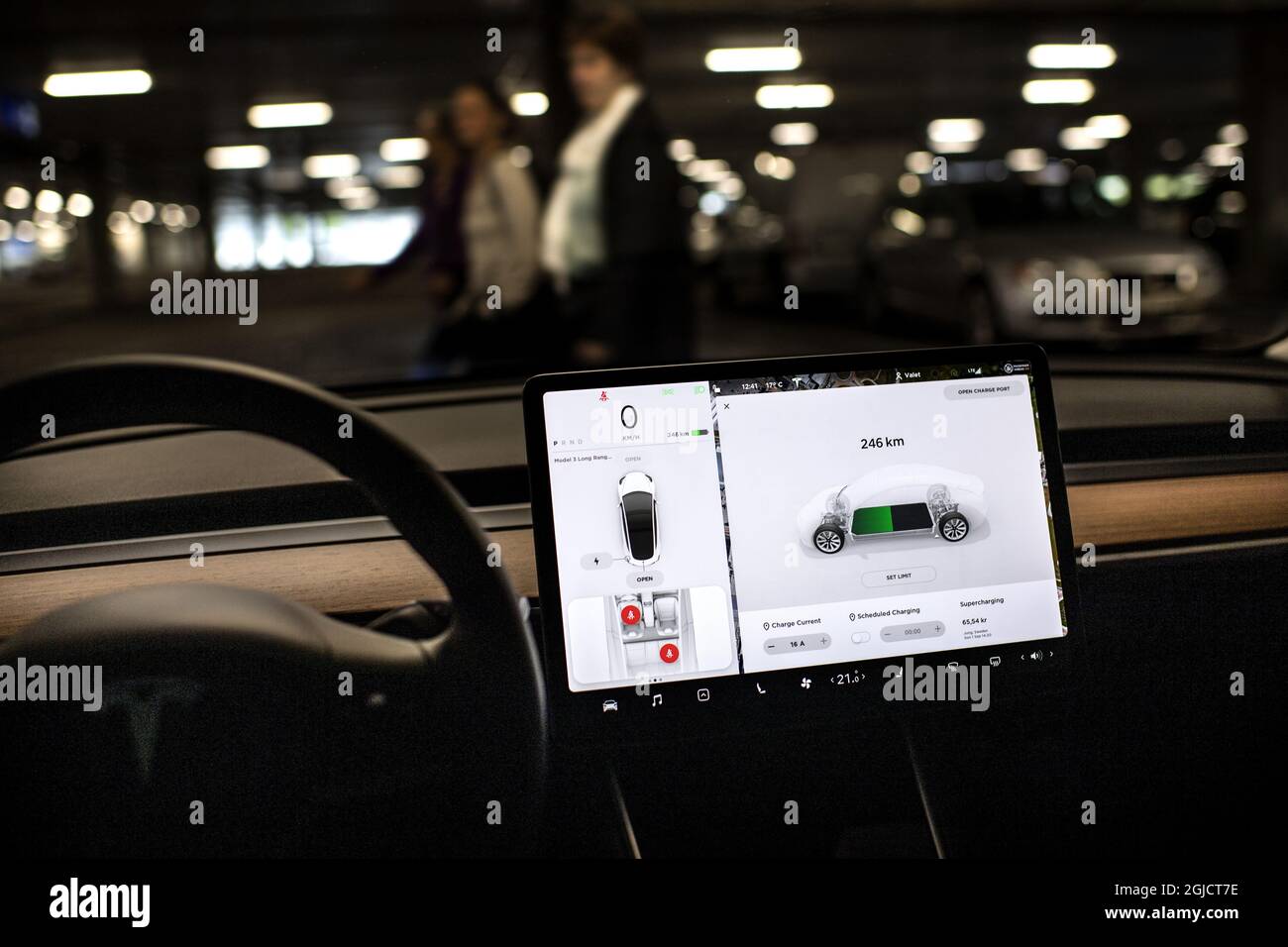 Tesla Model 3 Long Range vehicle communication road street transport ...