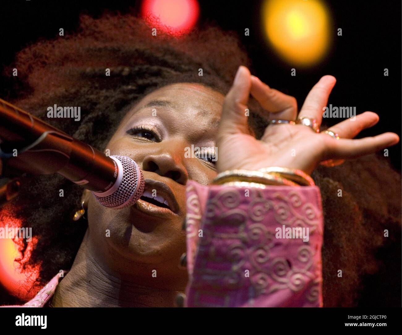 American jazz singer India Arie performs at the 23rd annual Stockholm ...