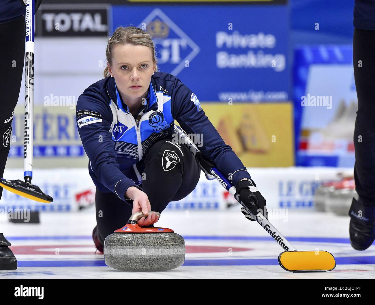 Scotland's Victoria Wright in action during the Women's final match ...