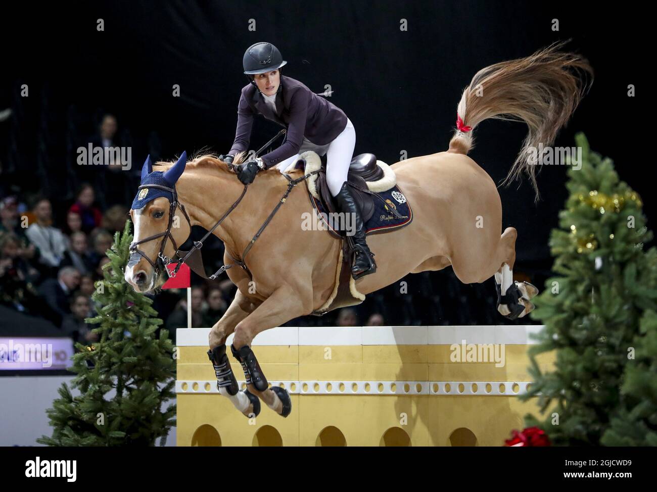 American Jessica Springsteen with the horse Volage du Val Henry during ...
