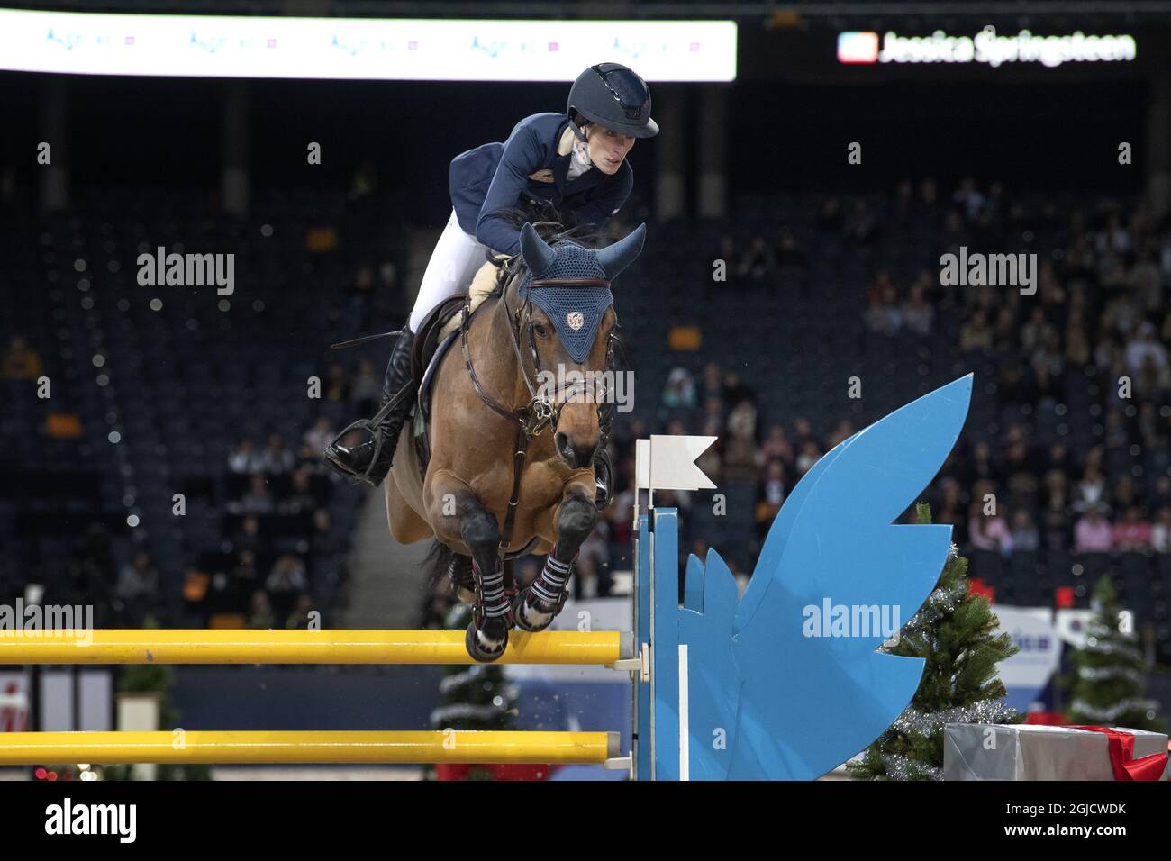 American Jessica Springsteen with the horse Volage du Val Henry during ...
