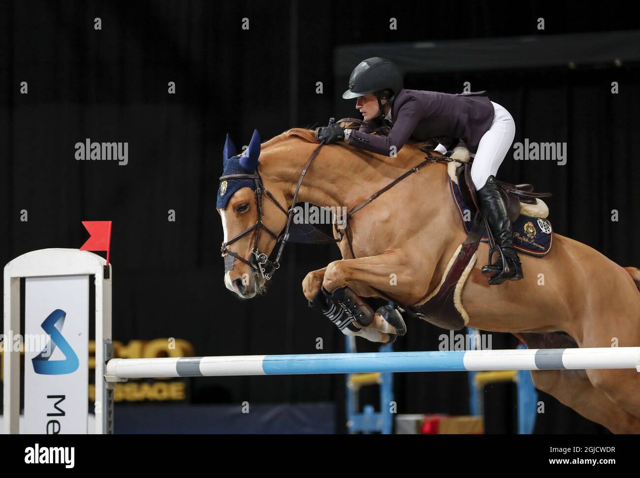 American Jessica Springsteen with the horse Volage du Val Henry during ...