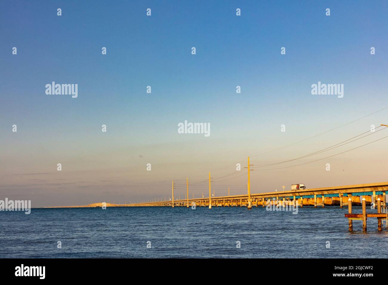 7 Mile Bridge in the Florida Keys in Marathon, Florida, USA Stock Photo ...