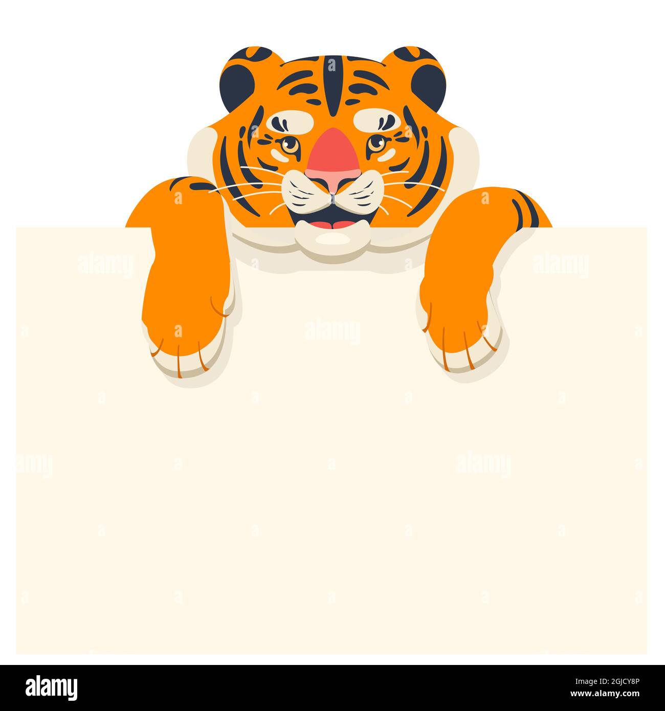 Tiger smiling face Cut Out Stock Images & Pictures - Alamy