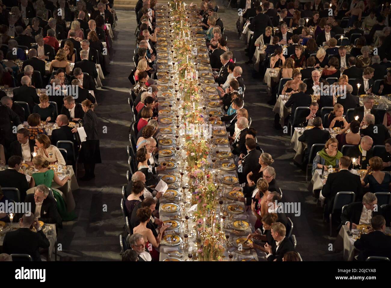 The Nobel Banquet in the City Hall in Stockholm, Sweden on Tuesday ...