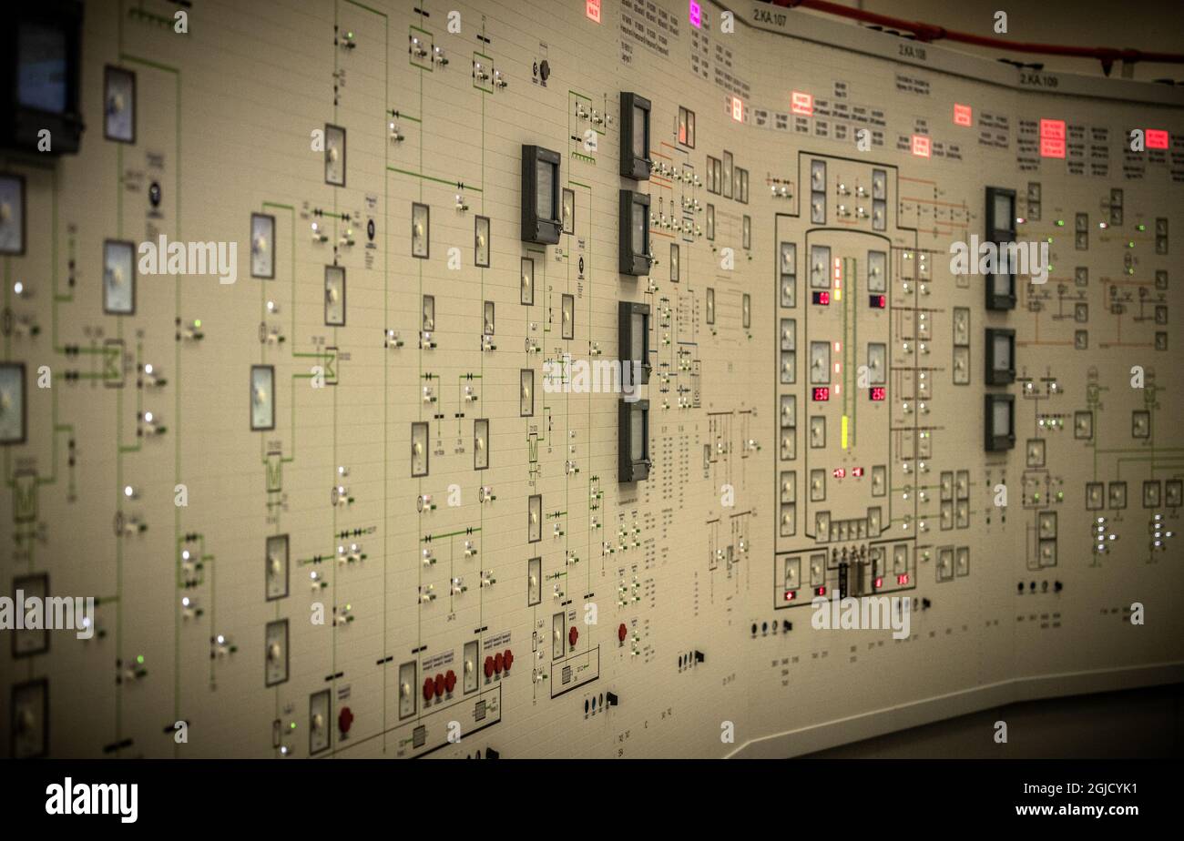 OSKARSHAMN 20190514 Nuclear plant control room Foto: Magnus Hallgren ...