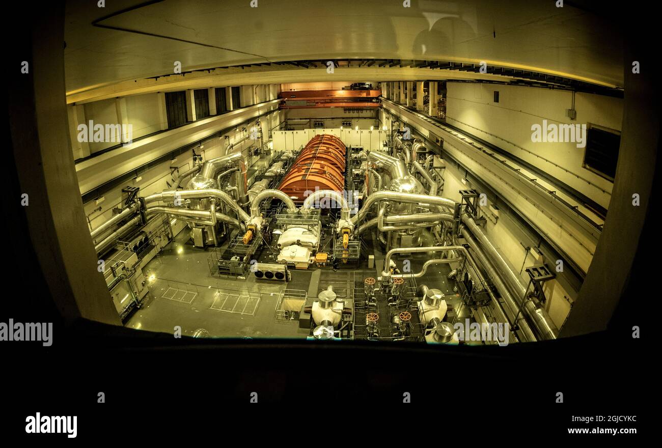 OSKARSHAMN 20190514 Nuclear plant turbine hall Foto: Magnus Hallgren ...