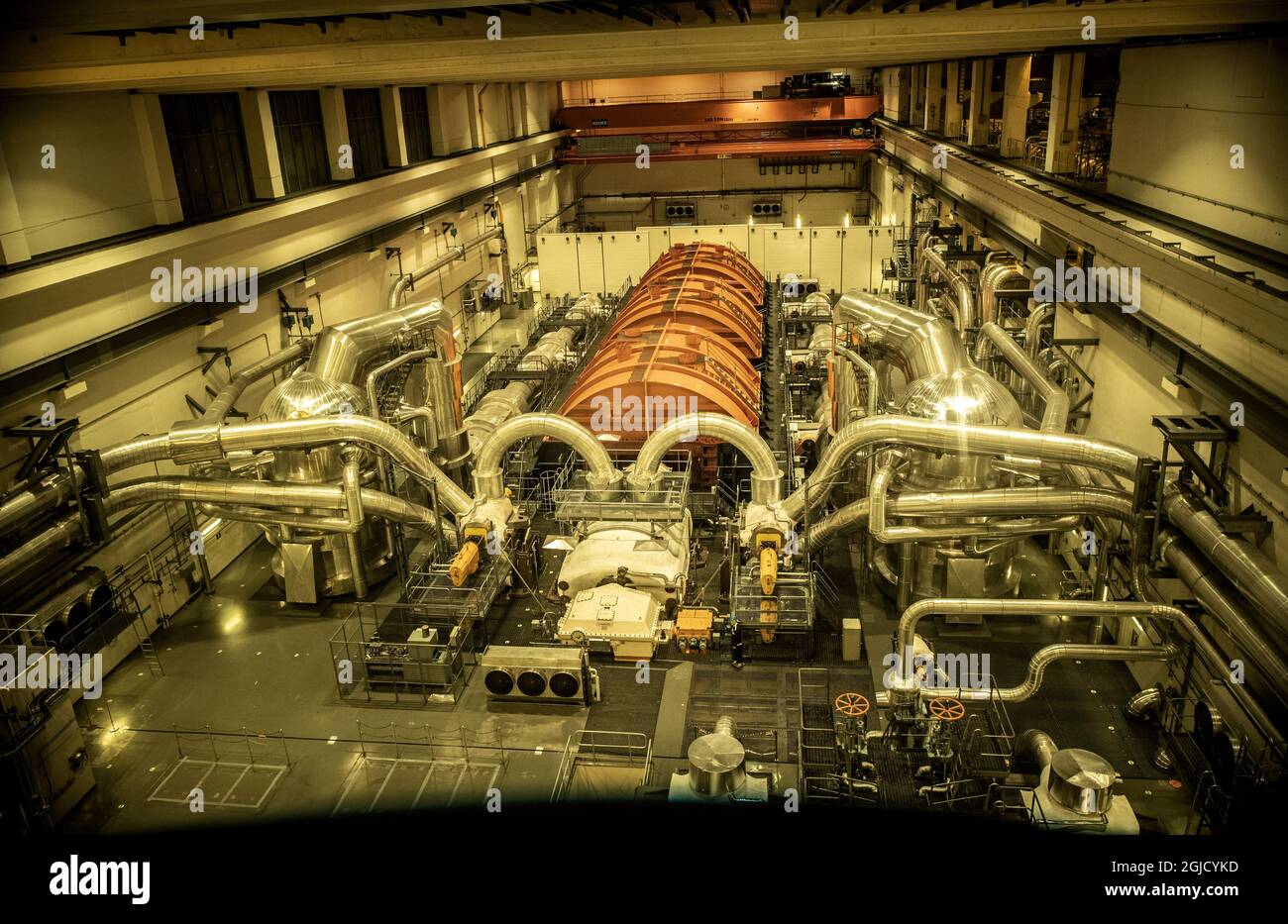 OSKARSHAMN 20190514 Nuclear plant turbine hall Foto: Magnus Hallgren ...