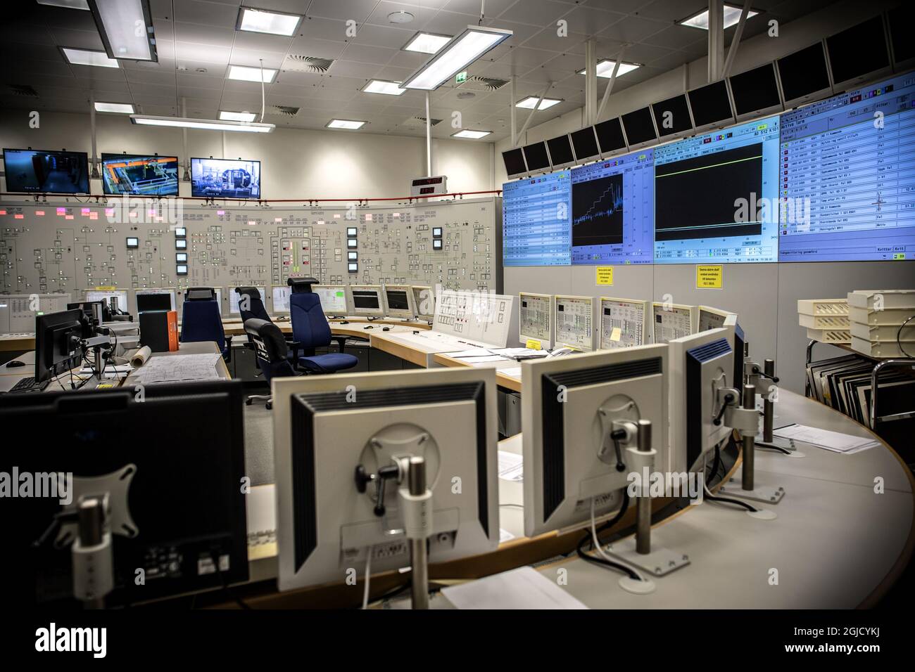 OSKARSHAMN 20190514 Nuclear plant control room Foto: Magnus Hallgren ...