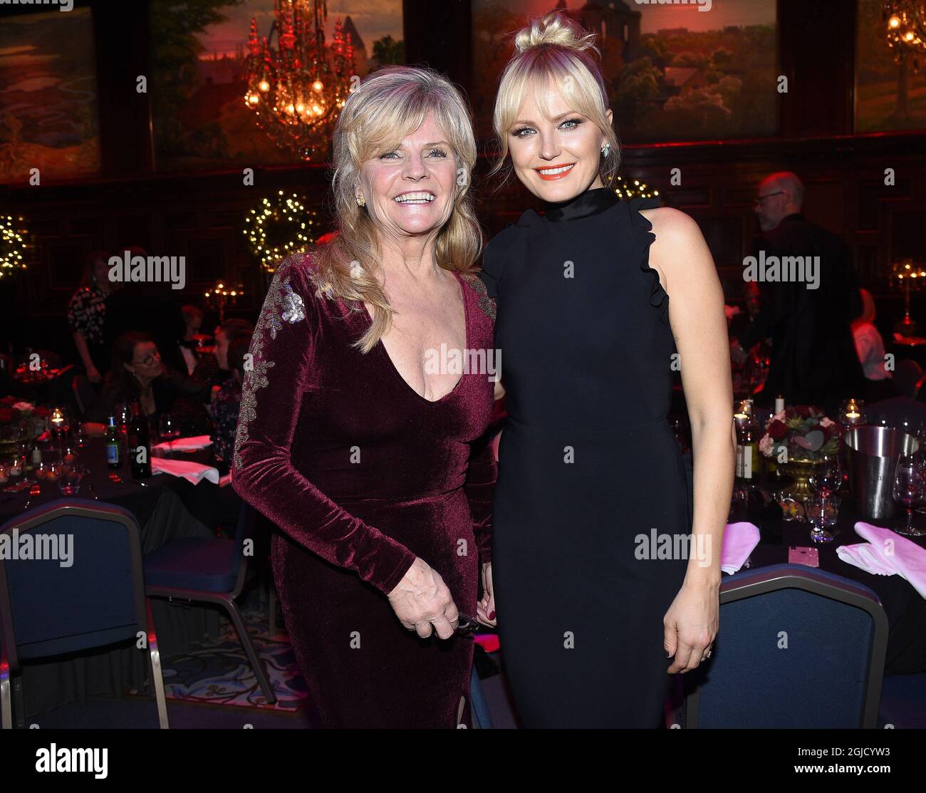 Malin Akerman with her mother Pia Sundstrom - Akerman during a premiere ...