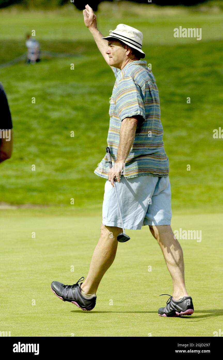 American actor Bill Murray during the Pro-Am competition at the ...