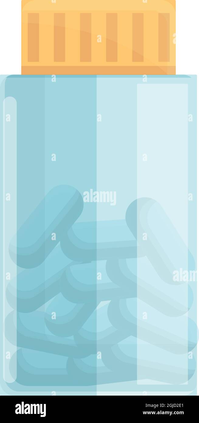 Antidepressant dose icon cartoon vector. Pill medication. Drug ...