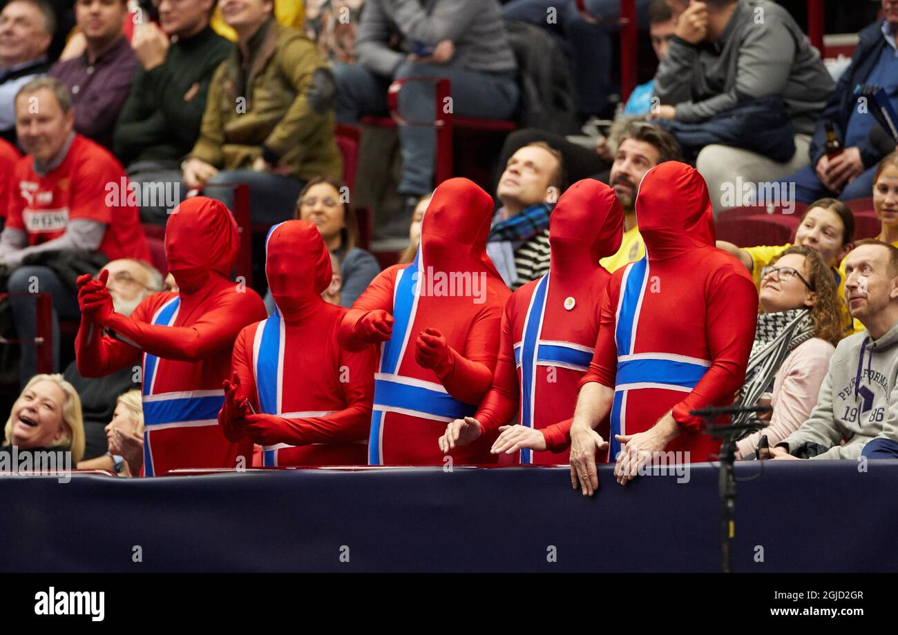 Norway's fans during the Men's European Handball Championship main ...