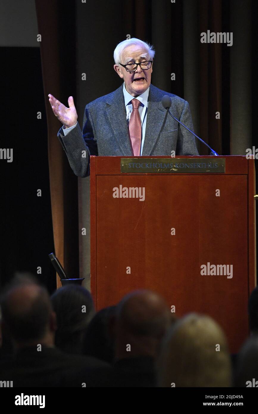 STOCKHOLM 20200130 The Olof Palme Award 2020 is awarded to author David ...