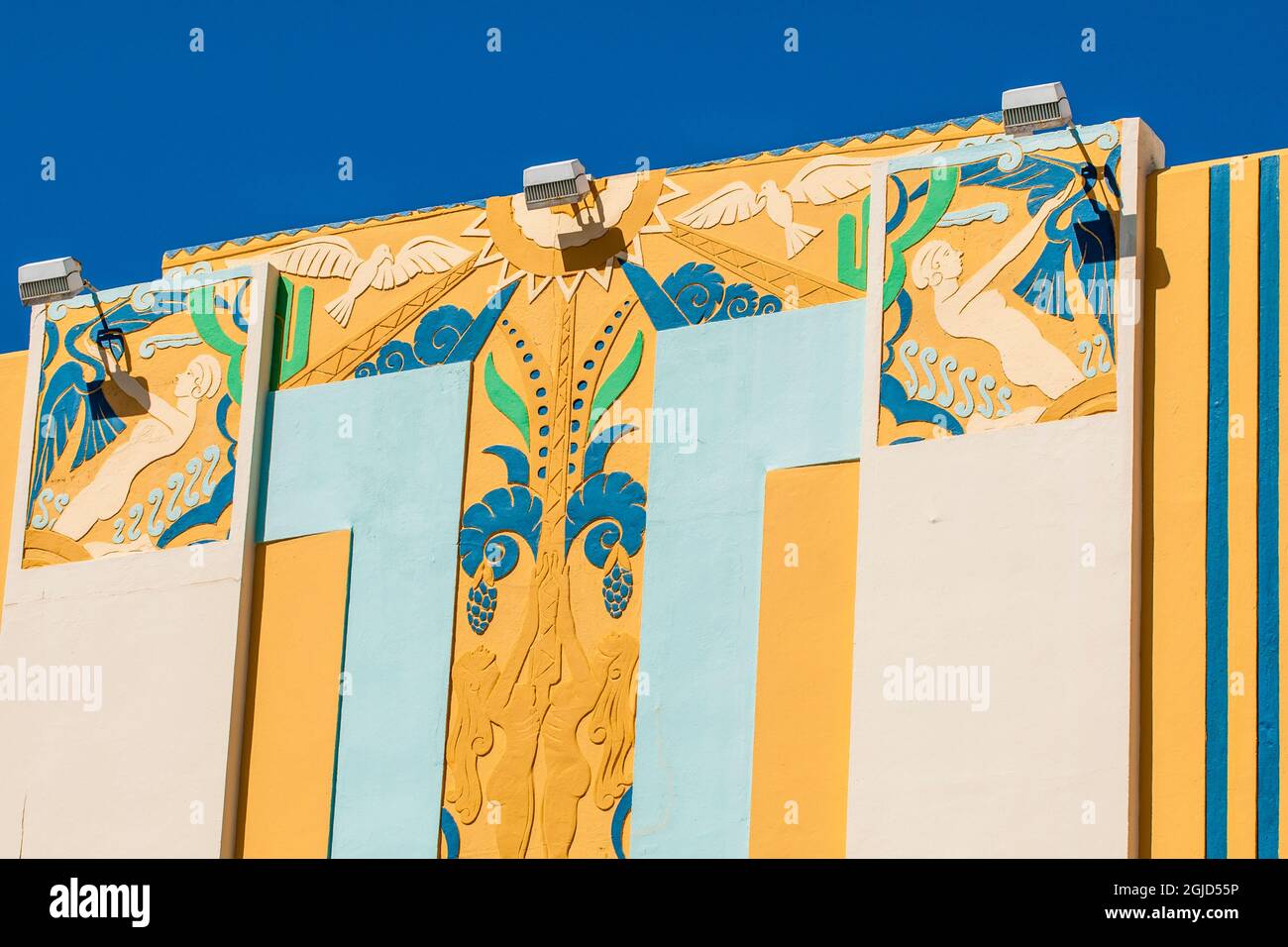 Art Deco architecture in South Beach, Miami, Florida Stock Photo - Alamy