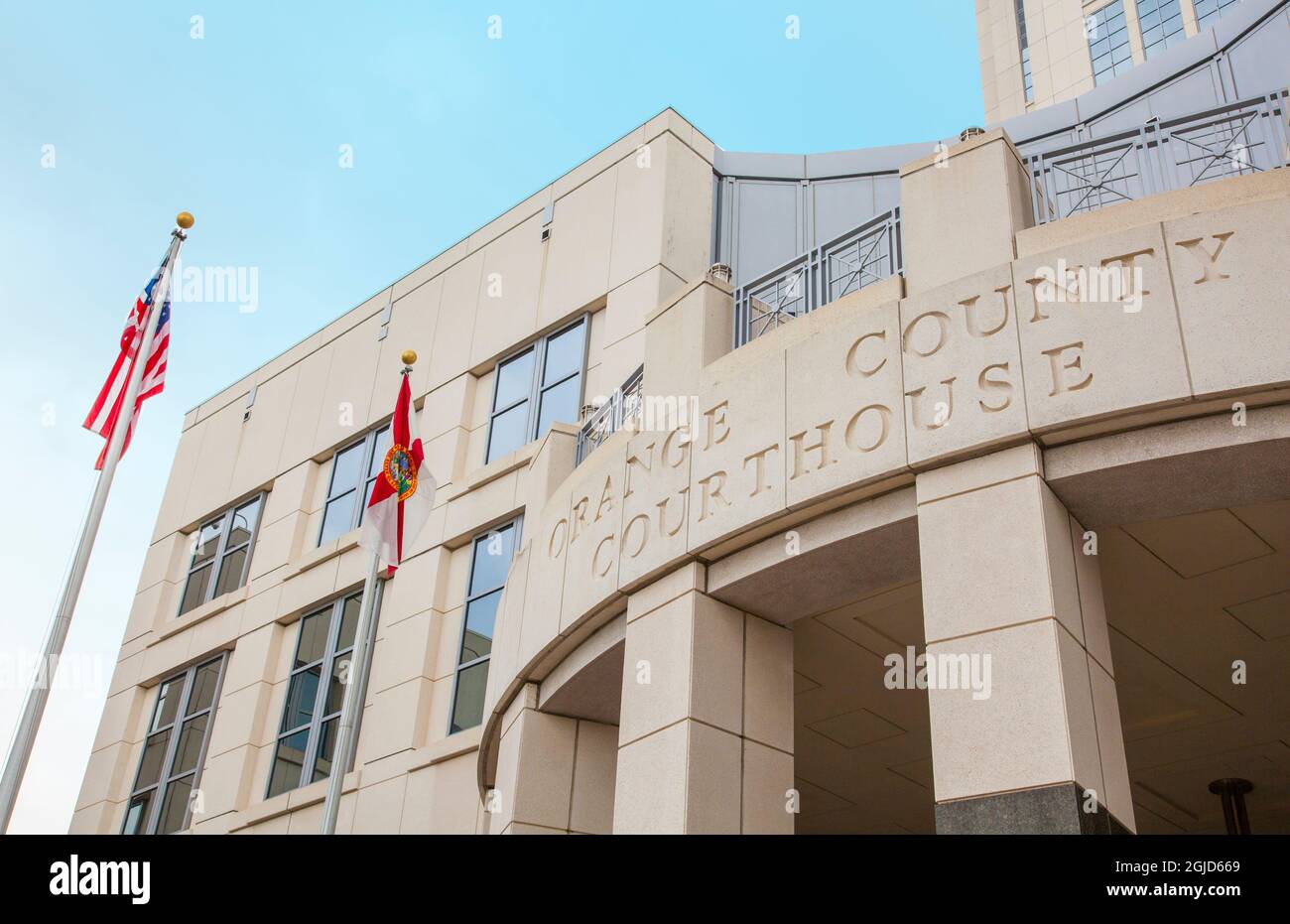 Orange County Courthouse building in downtown Orlando, Florida Stock ...
