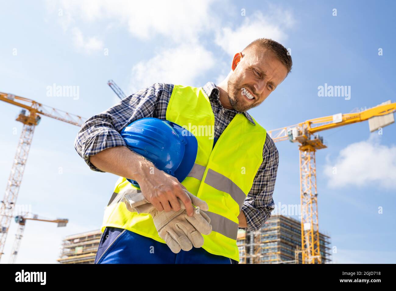Engineer With Back Pain Injury After Accident At Construction Site ...