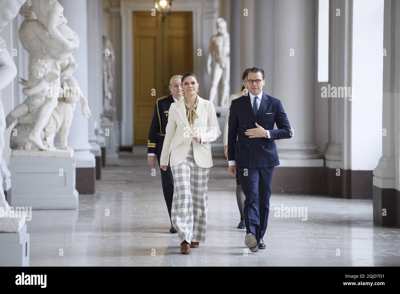 STOCKHOLM 20200312 Crown Princess Victoria and Prince Daniel during the ...