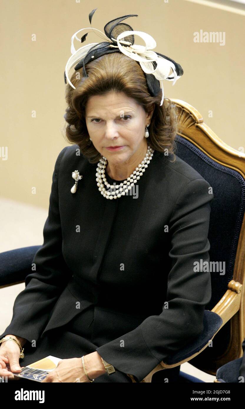 Sweden's Queen Silvia at the official ceremony to mark the opening of ...