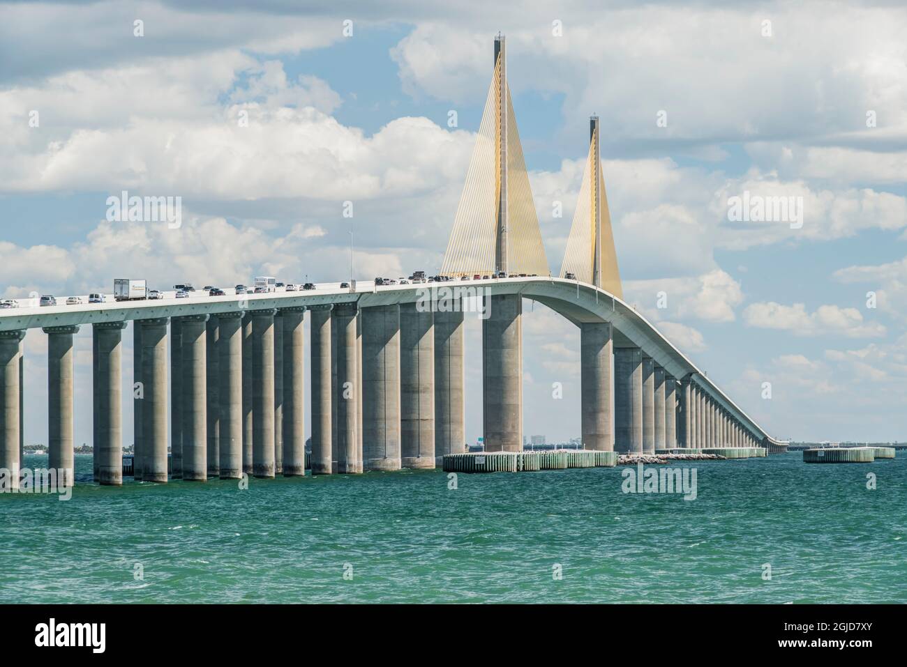 Florida, St. Petersburg, Sunshine Skyway Bridge Stock Photo - Alamy