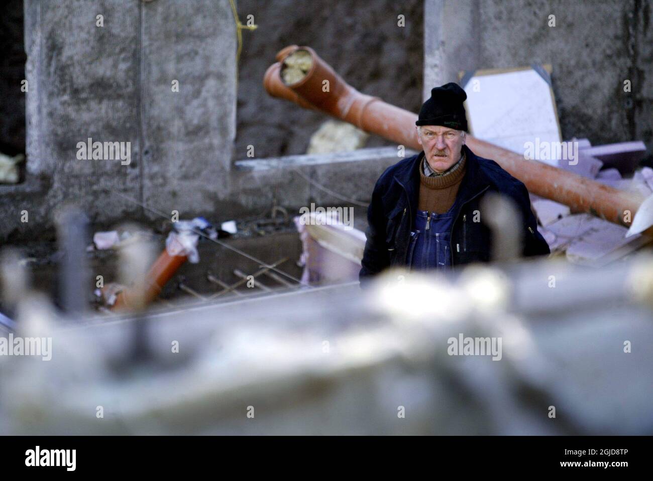 Lithuanian construction worker, Elmars Klavins, welding in Stockholm ...
