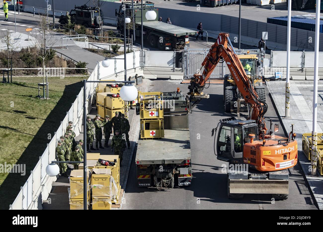 The Swedish Armed Forces are building an intensive care module outside ...