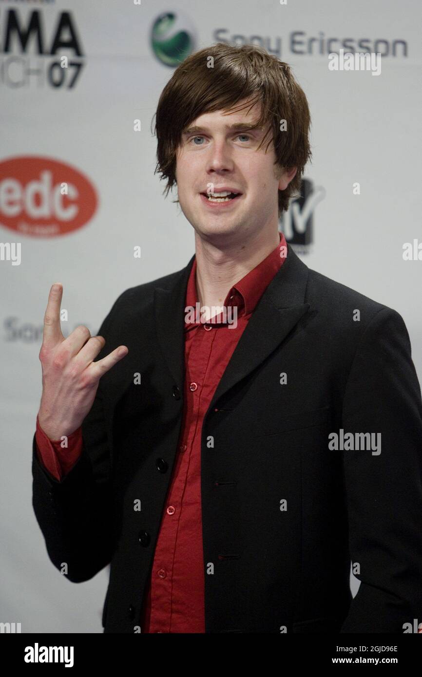 Timo Raisanenr arriving for the MTV European Music Awards 2007, at ...
