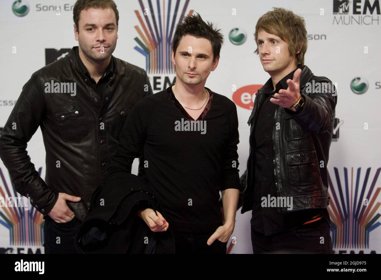 Muse arriving for the MTV European Music Awards 2007, at Olympic Halle ...
