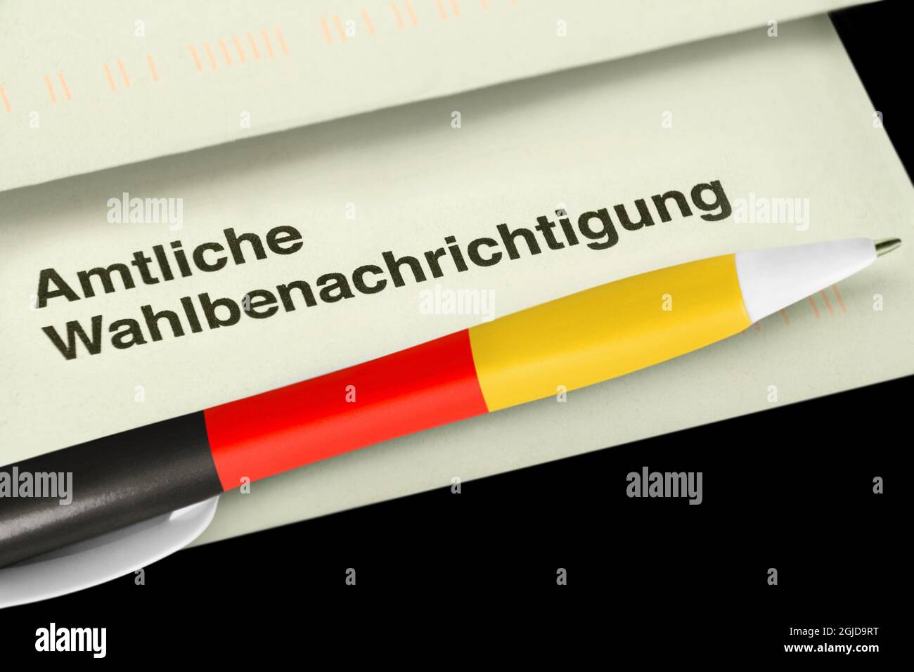 Official Election Notification and Voting Card Stock Photo - Alamy